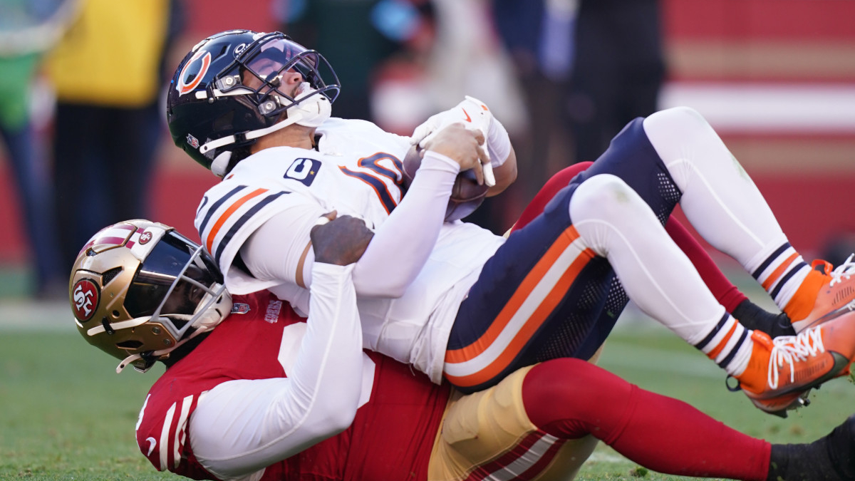 Niners pound Bears in Thomas Brown's debut as interim head coach